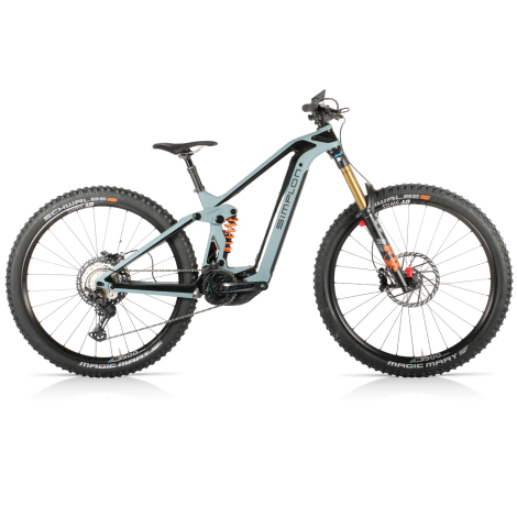 Matt Shady Grey/Gloss Black Electric Bike - Electric Bike Shop UK